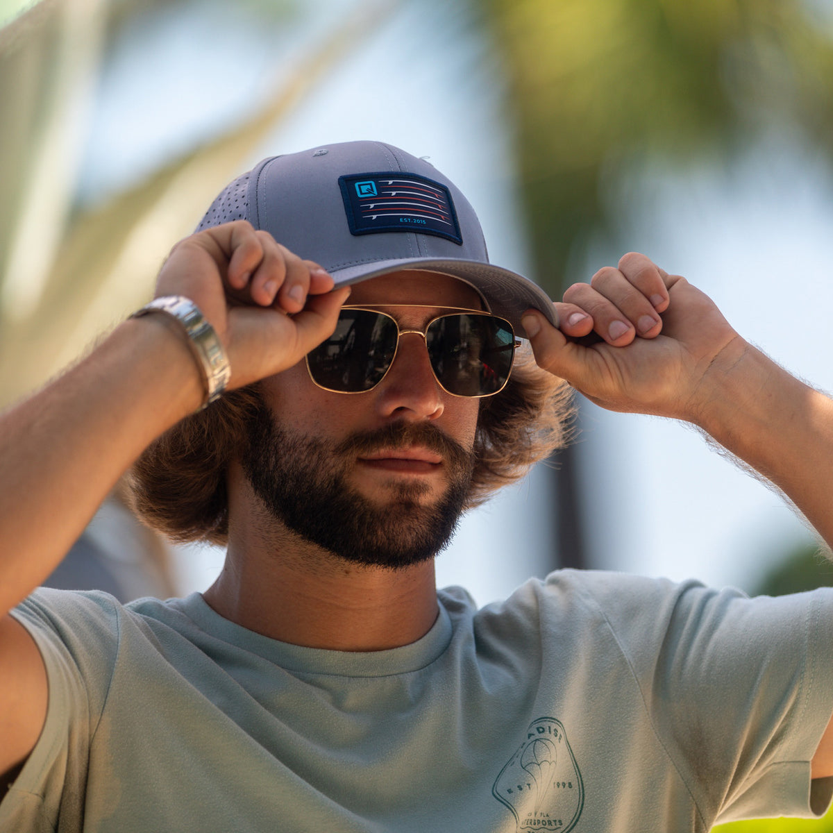 Qwave Fitted Cap - Grey | Qwave Gear